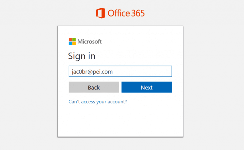 Office 365 New Sign In Experience is Way Better than you Think! - PEI