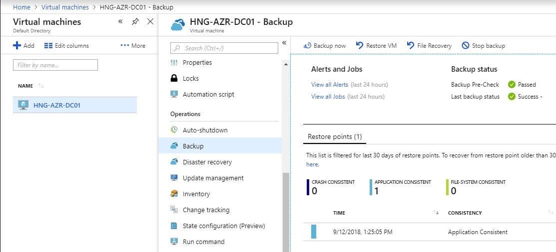 Part 2: Deploying and Using Azure Recovery Services Vault