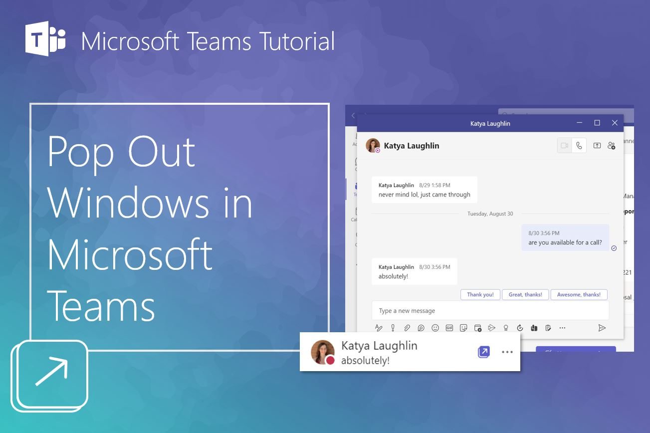 [VIDEO] How To: Use Pop out Windows in Microsoft Teams - PEI